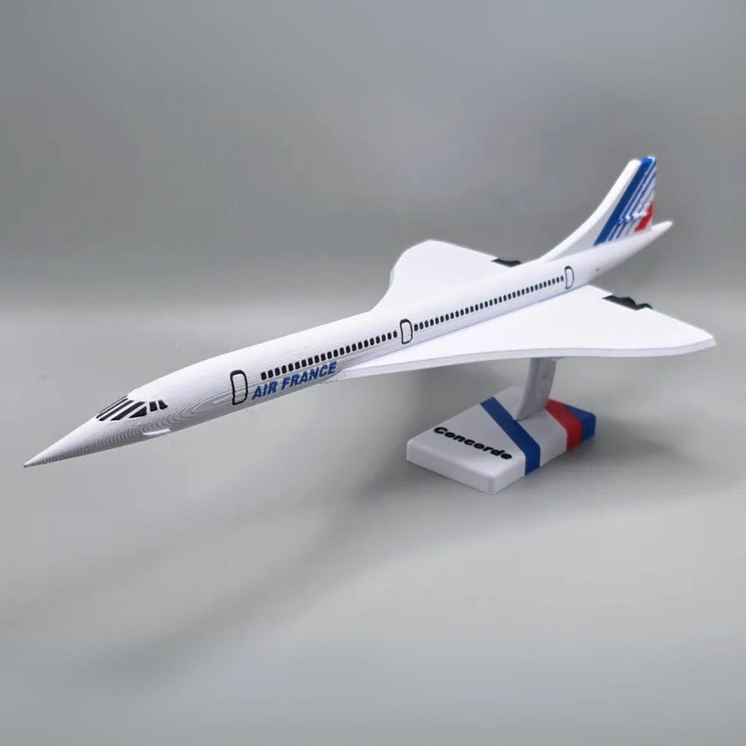 Concorde Airplane Kit Card – Build Your Own 3D Model | DIY Supersonic ...