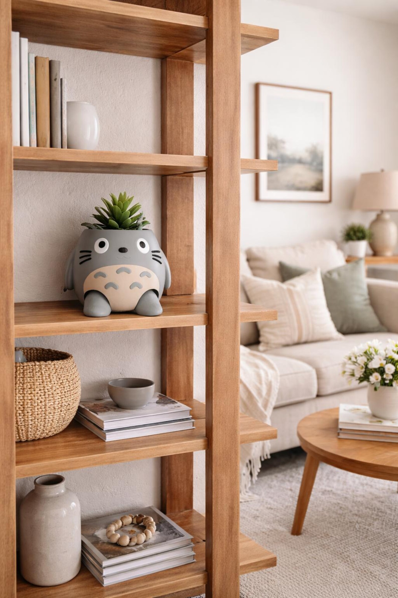 Totoro Plant Pot | Studio Ghibli Inspired Planter | Cute Anime Vase ...