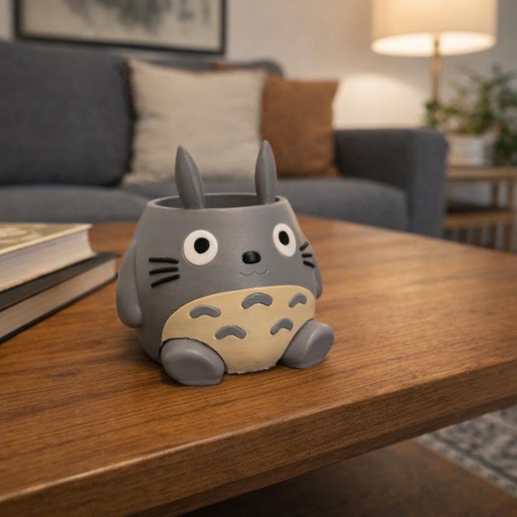 Totoro Plant Pot | Studio Ghibli Inspired Planter | Cute Anime Vase ...