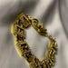Vintage Versace Gold Crystal Logo Letter Bracelet 18cm - Etsy