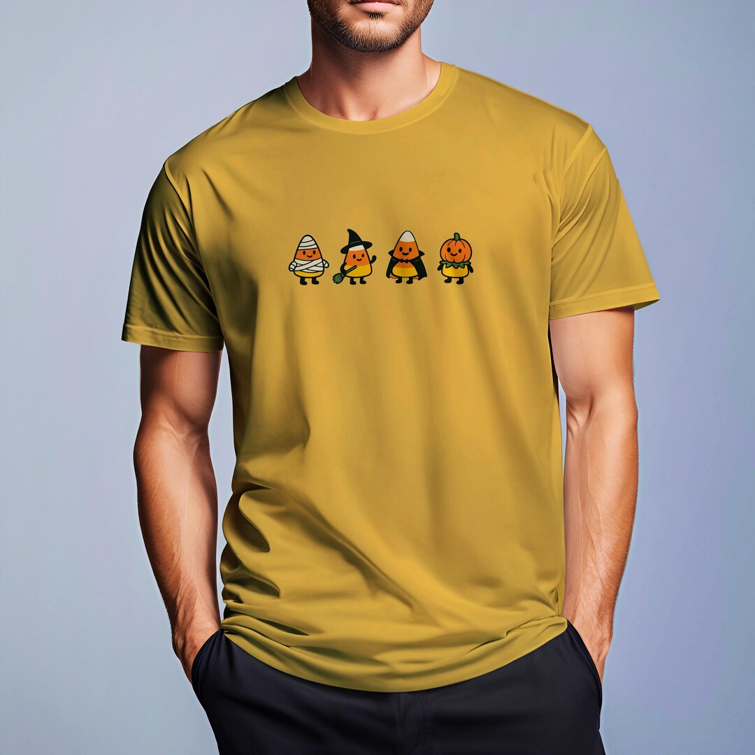 Kawaii Candy Corn Halloween Clipart: Mummy, Witch, Vampire, Pumpkin ...