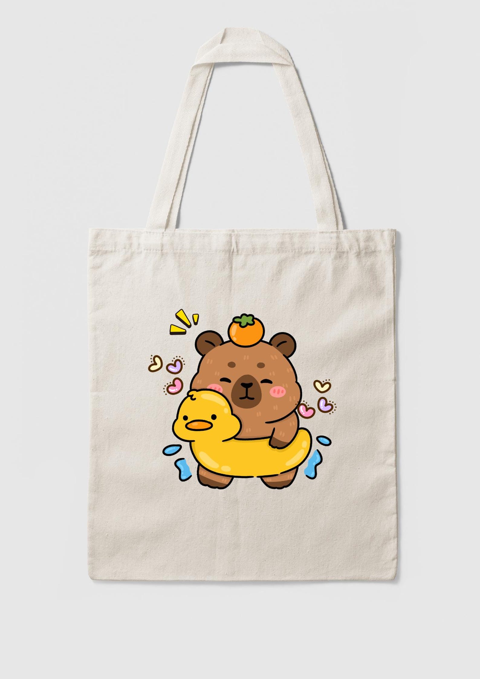 Capybara Canvas Tote Bag!! - Etsy