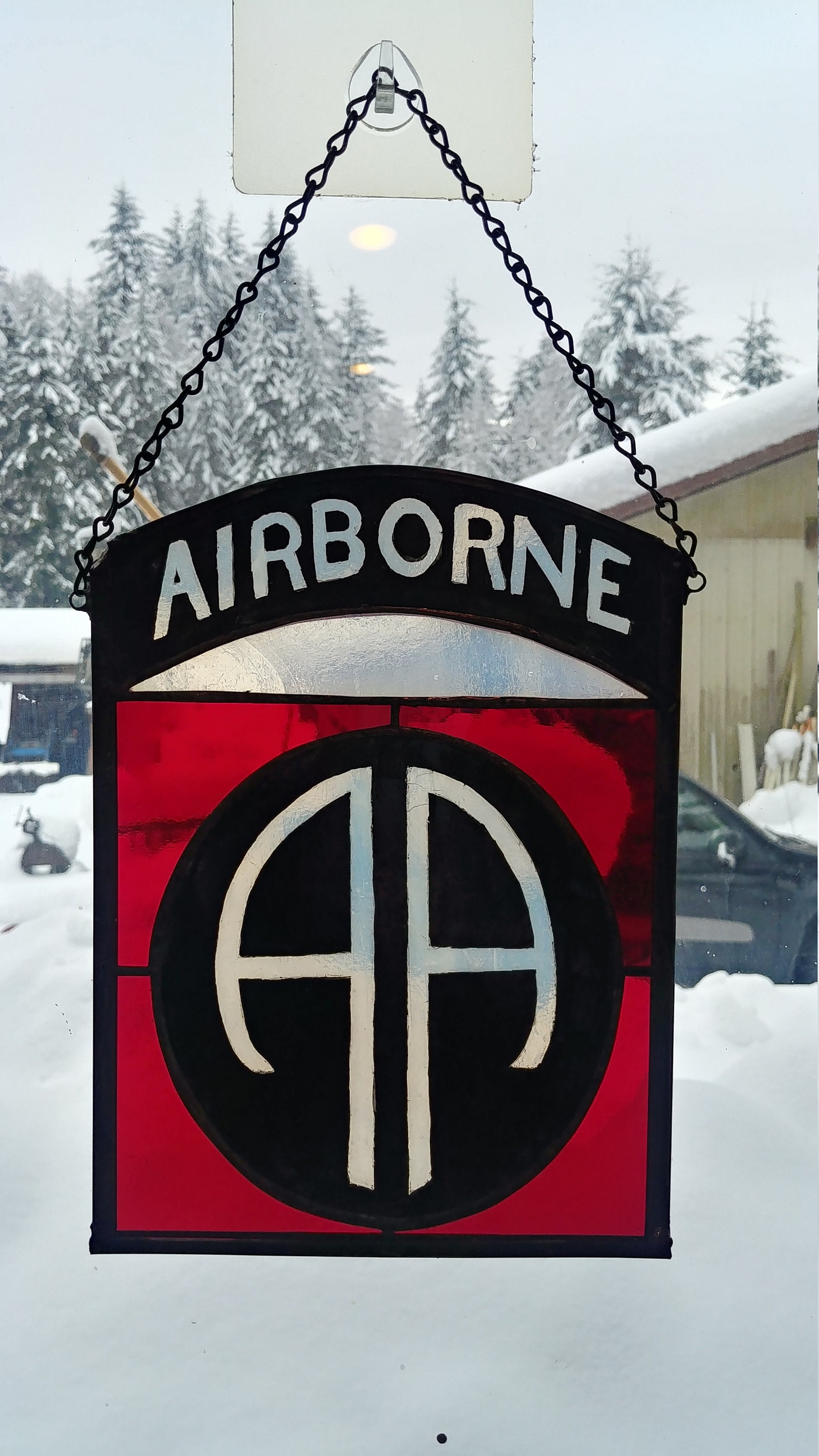 82nd Airborne in Stainedglass - Etsy