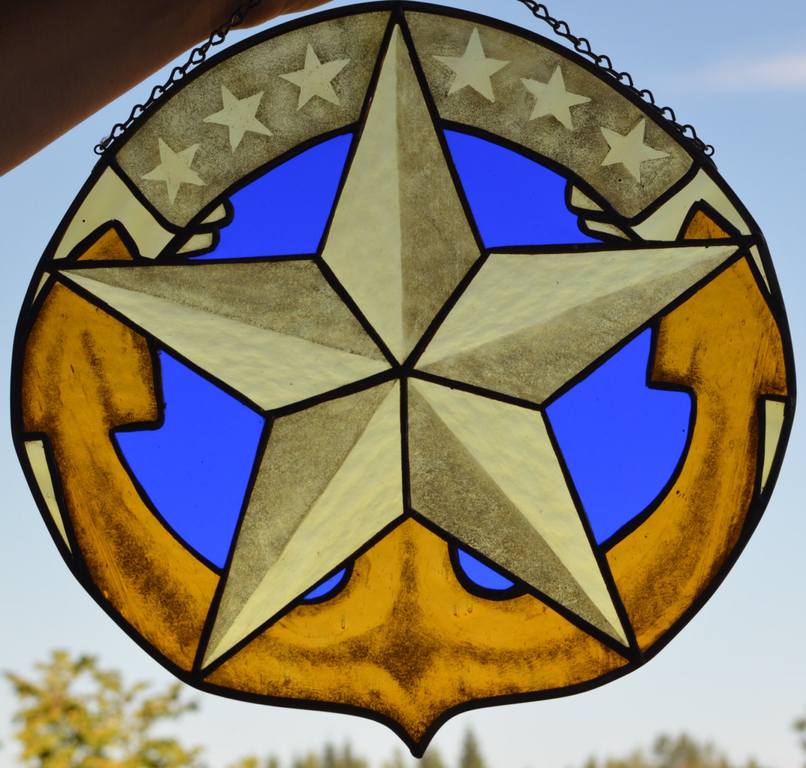Command at Sea Badge, Larger in Stained Glass - Etsy