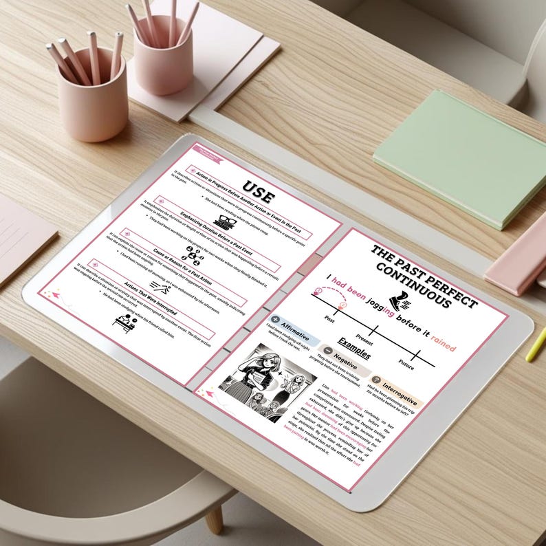 Past Perfect Continuous Worksheets PDF | ESL Grammar Lessons ...