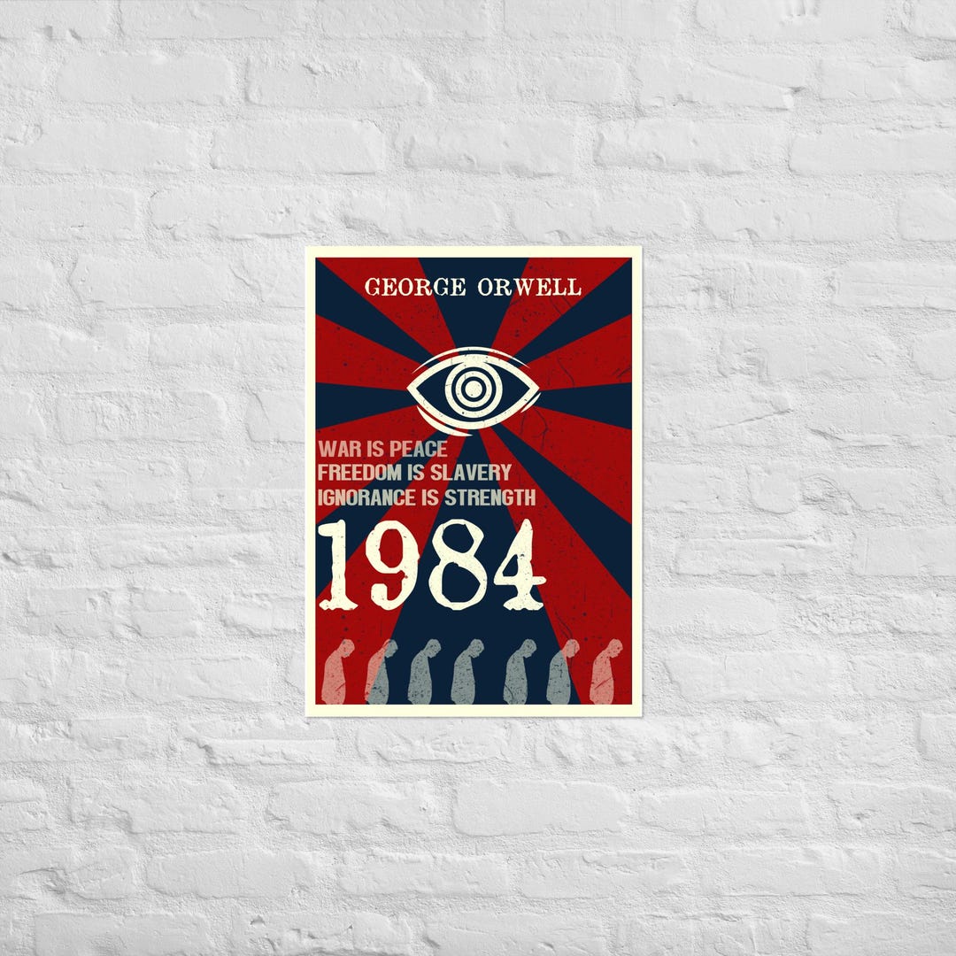 1984,orwell, Poster - Etsy