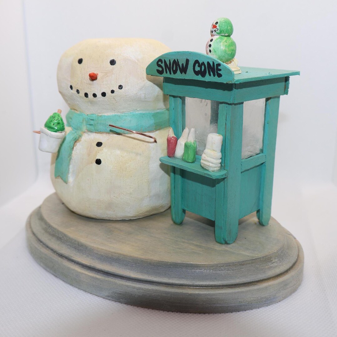 Snow Cone Snowman - Etsy