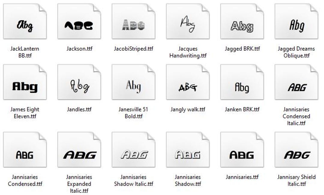 119 Font Bundle - TTF Script Fonts for Cricut and Canva (digital Fonts ...