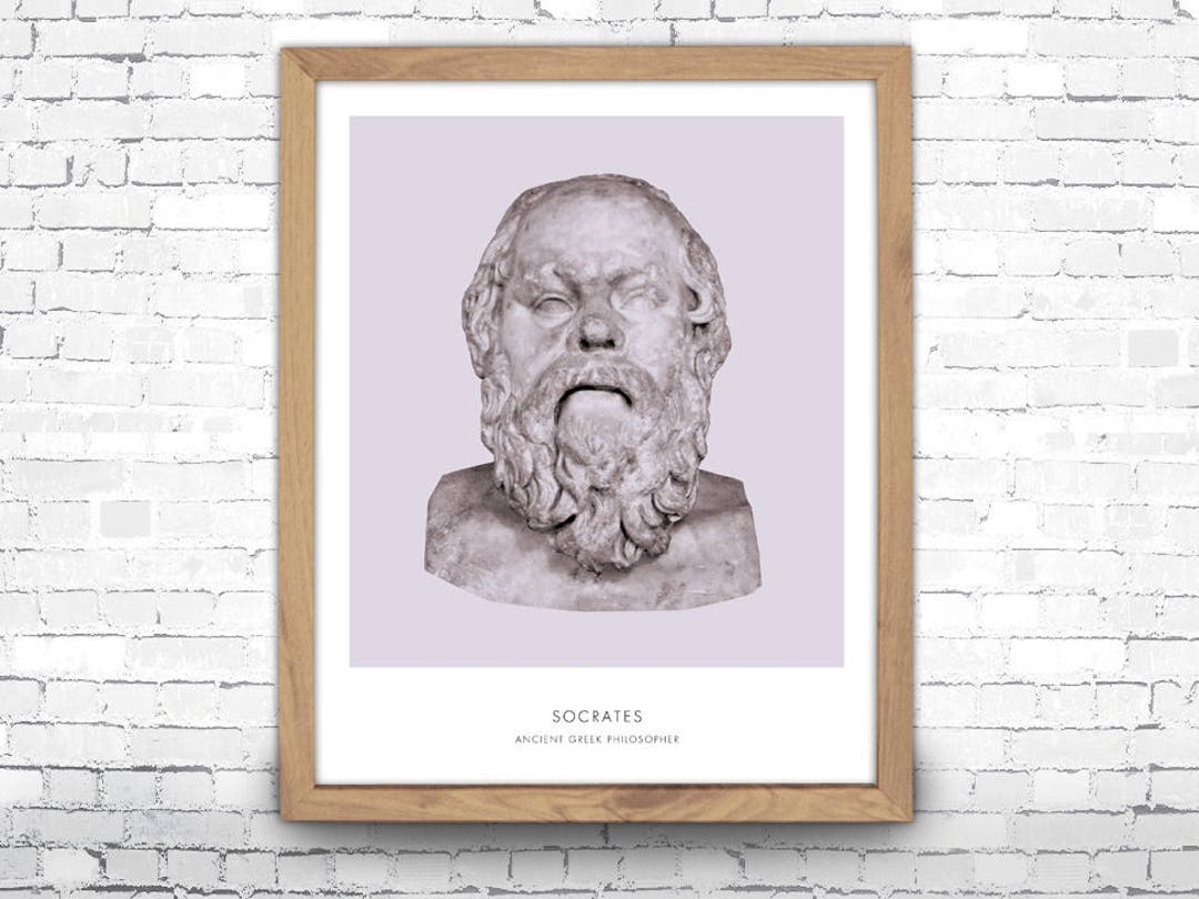 Retrato de Sócrates - Arte de la filosofía - Impresión del busto de ...