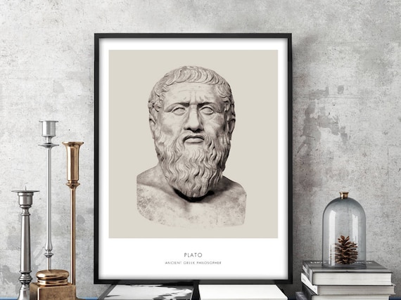 Portrait of Plato Philosophy Wall Art Plato Bust Photo - Etsy