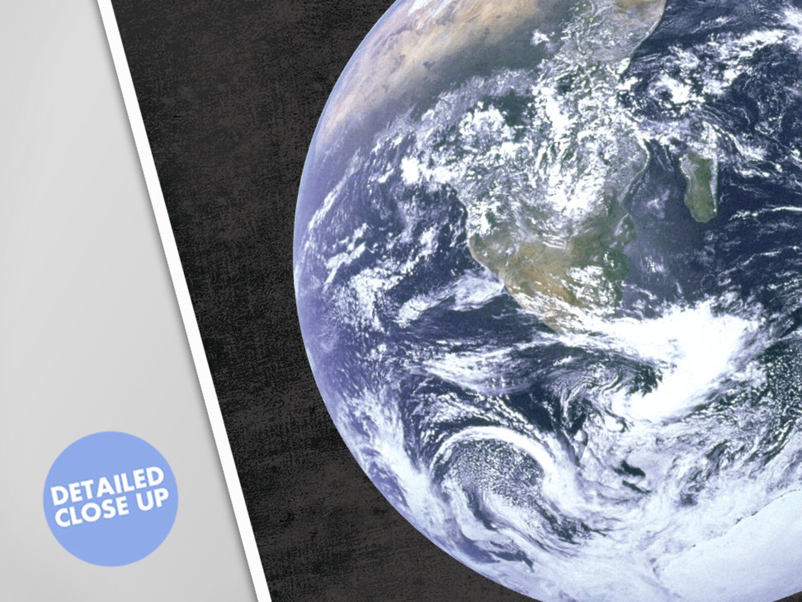 Giant Earth Poster Planet Earth Art Print Square Print - Etsy