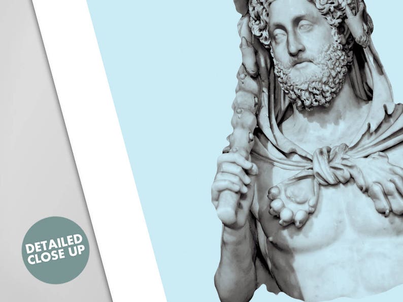 Hercules Portrait of Hercules Greek Mythology Poster - Etsy