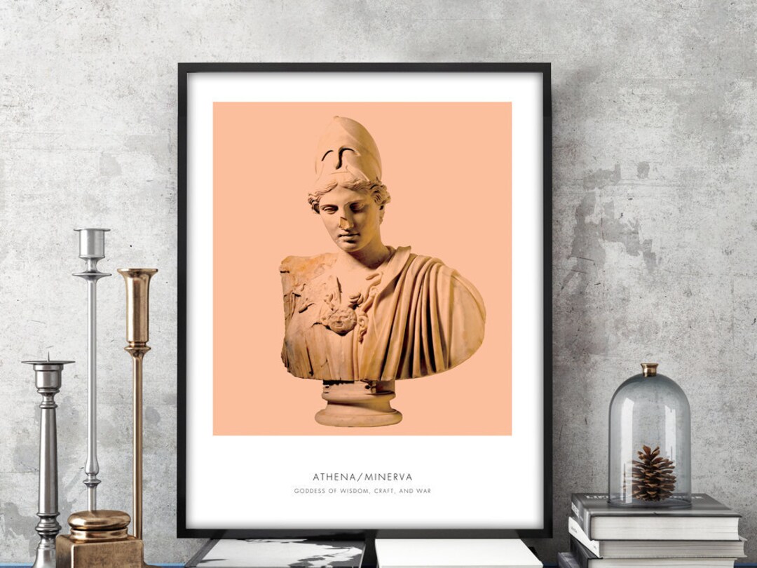 Athena - Portrait of Athena - Mythology Wall Art - Goddess of Wisdom ...