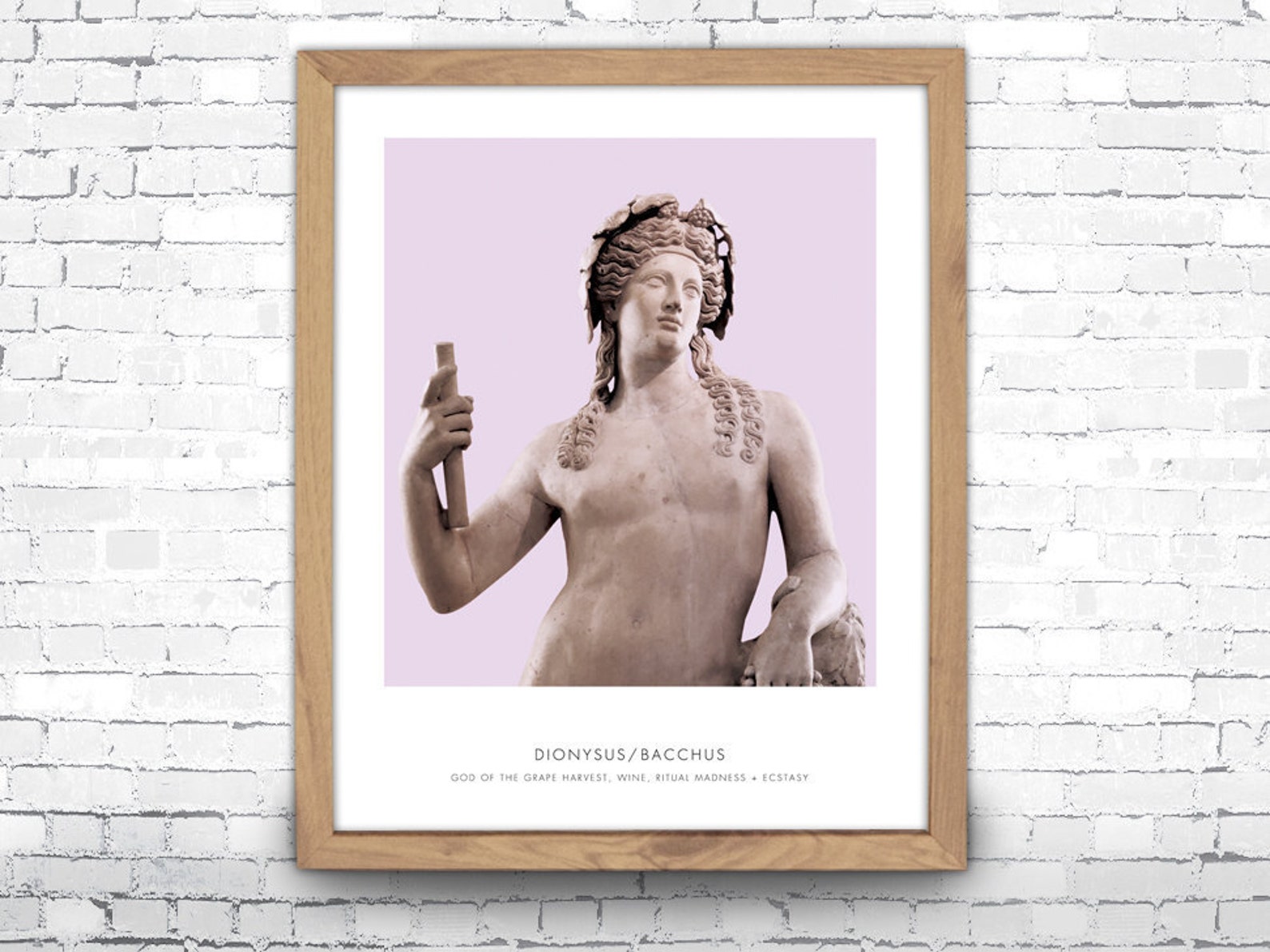 Dionysus Portrait of Dionysus Mythology Bacchus Bust | Etsy