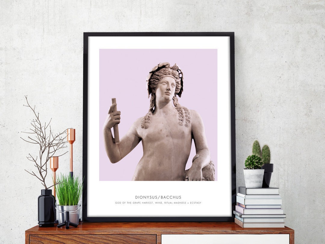 Dionysus - Portrait of Dionysus - Mythology Wall Art - God of the Grape ...