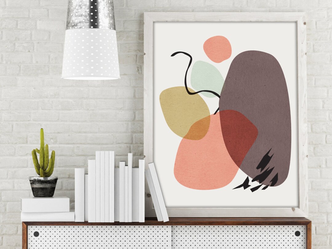 Abstract Art Print - Minimalist Wall Art - Modern Home Decor - Abstract ...
