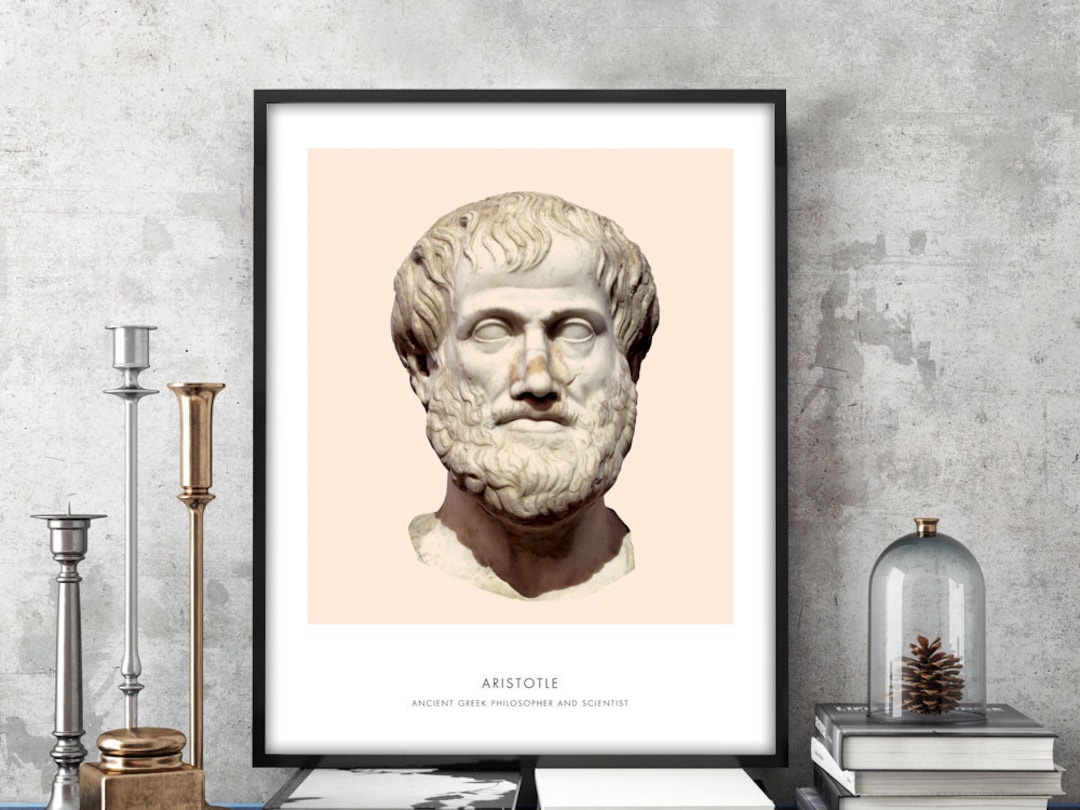 Aristotle Portrait - Ancient Philosopher Poster - Modern Home Decor ...