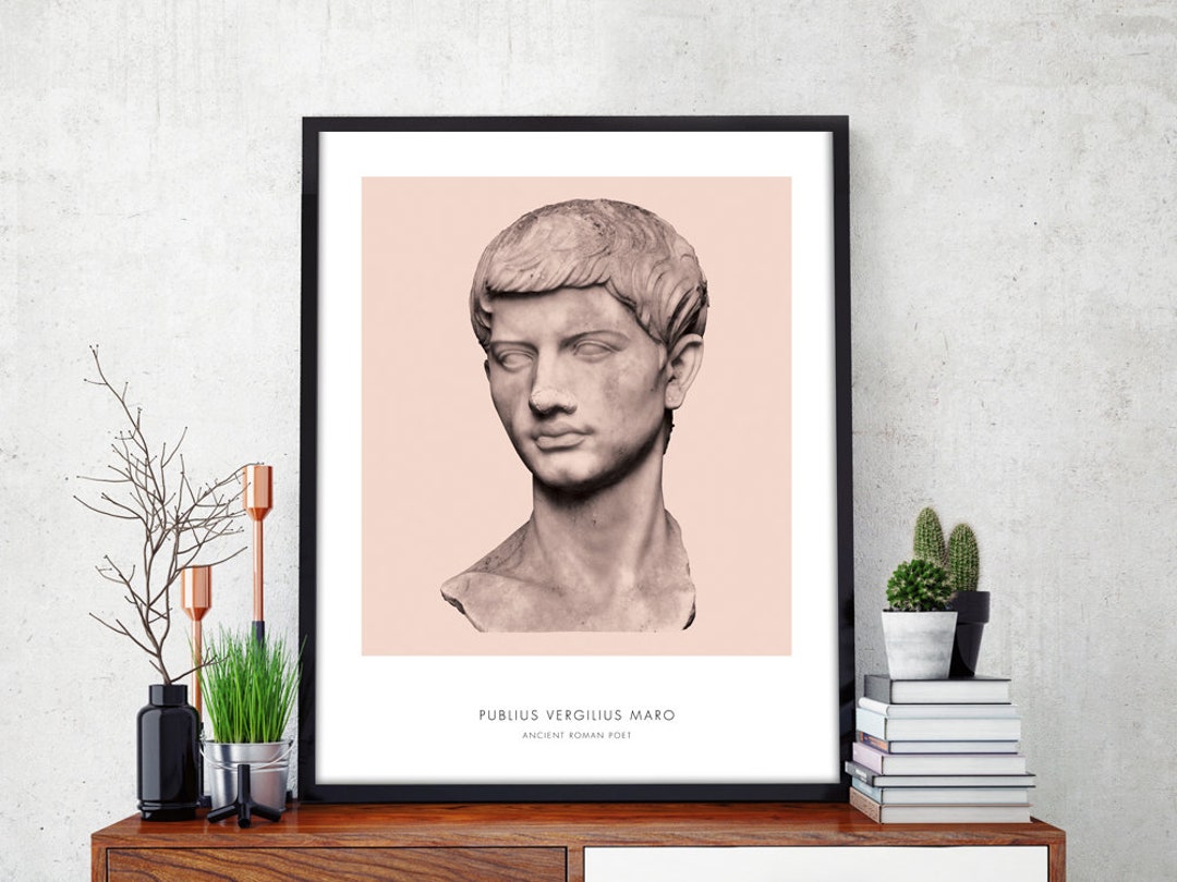 Portrait of Vergil - Literature Wall Art - Virgil Bust Art Print ...