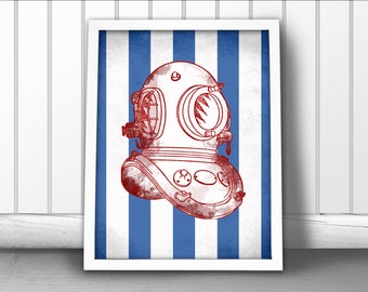 Navy Diving Poster - Etsy