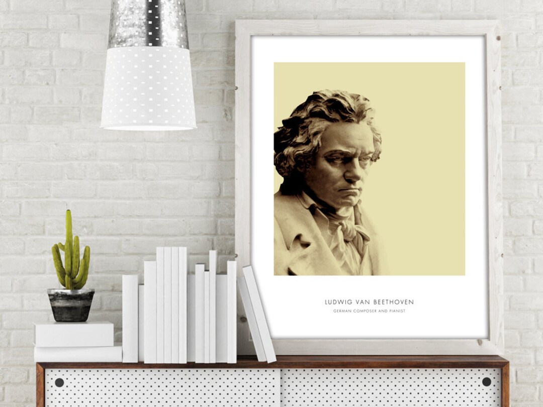 Portrait of Beethoven - Bust Photo - Modern Home Decor - Ludwig Van ...
