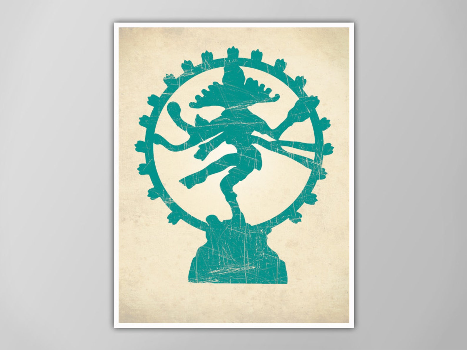 Dancing Shiva Print Shiva Art Print Yoga Studio Decor - Etsy
