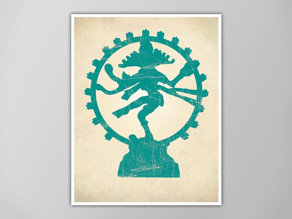 Dancing Shiva Print Shiva Art Print Yoga Decor Hindu Gods | Etsy