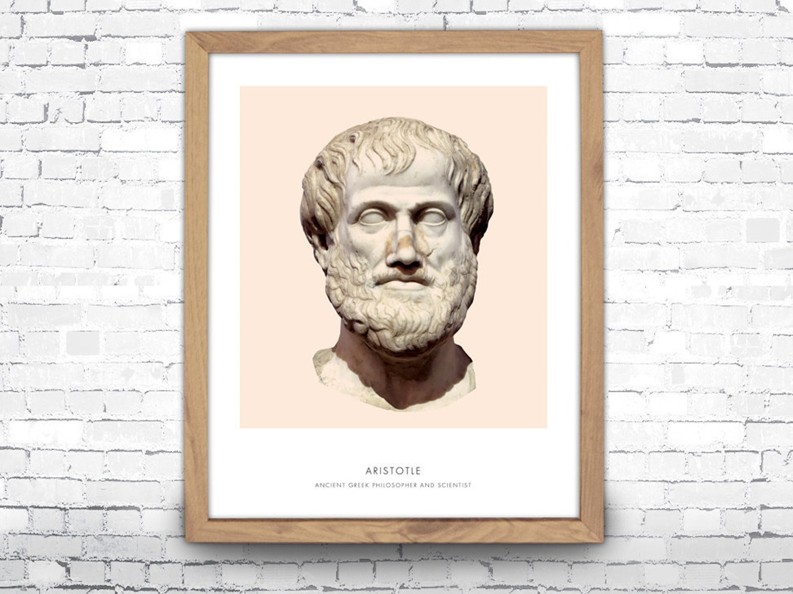 Aristotle Portrait Ancient Philosopher Poster Modern Home - Etsy
