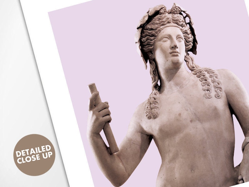 Dionysus Portrait of Dionysus Mythology Wall Art God of - Etsy