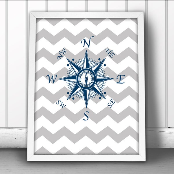 Chevron Art Print - Etsy