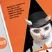 Clockwork Kitten Art Print - Clockwork Orange Parody - Movie Poster ...