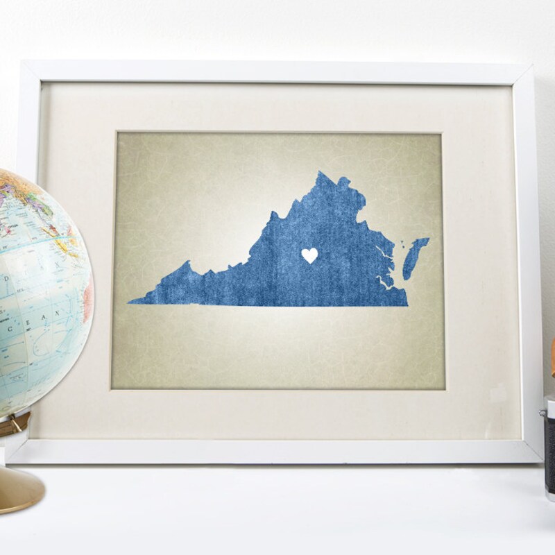 Custom State Map - Etsy