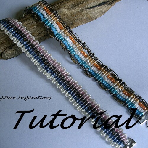 Micro Macrame Patterns Tutorial for Two Bracelets. Beaded - Etsy