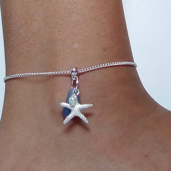 Starfish Anklet - Etsy