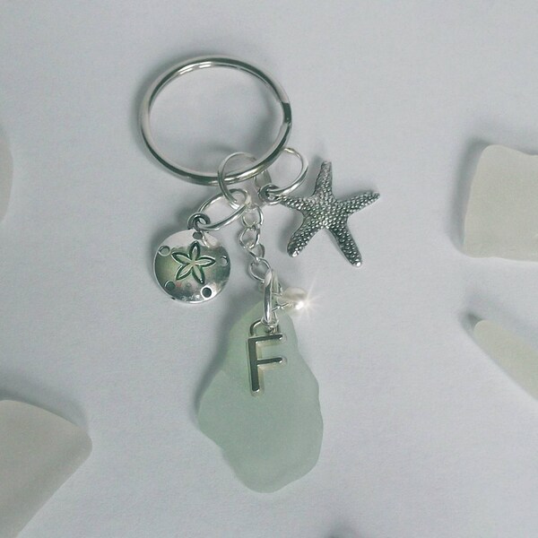 Sea Glass Keychain - Etsy