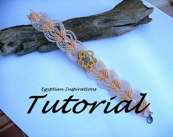 Micro Macrame Tutorial Peacock Bracelet Pattern Beaded - Etsy