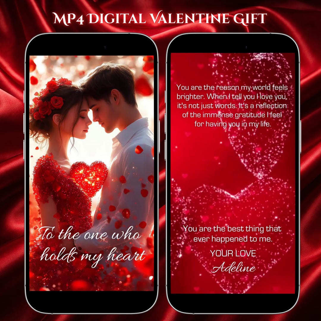 Romantic Animated Video Card | Love Message Canva Template | Romantic ...