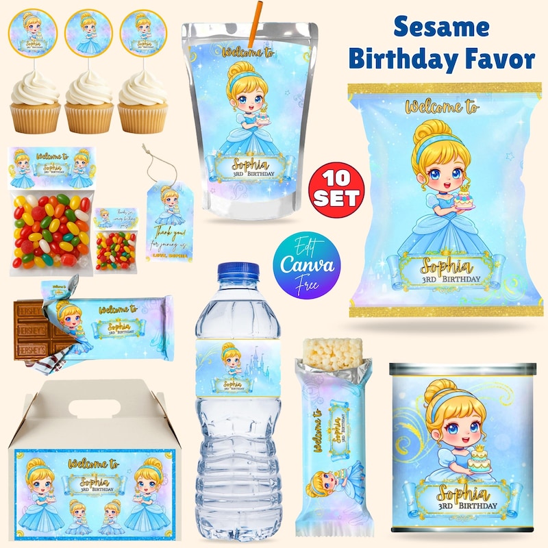 Cinderella Stickers - Etsy