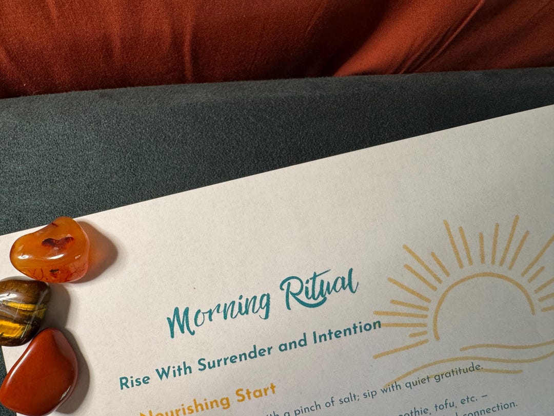 Morning Ritual Printable | Daily Self-care Routine PDF for Mindful ...