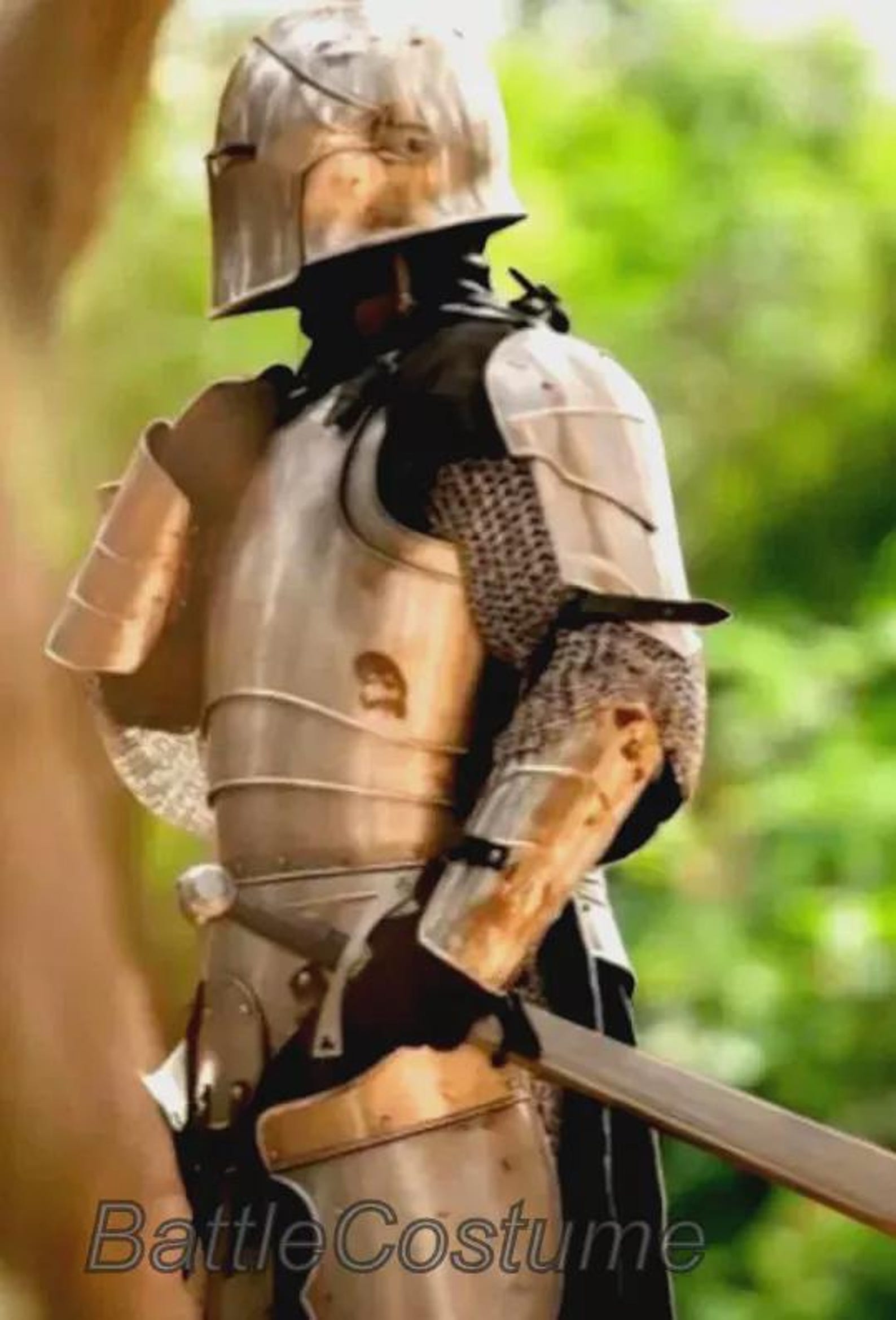 Medieval Knight Full Body Plate Armor –barbute Warrior Steel Armor for ...