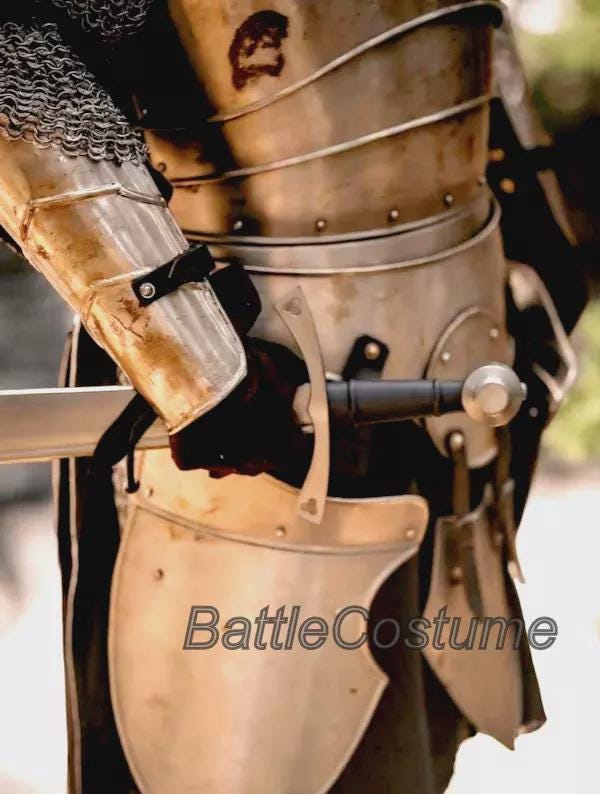 Medieval Knight Full Body Plate Armor –barbute Warrior Steel Armor for ...
