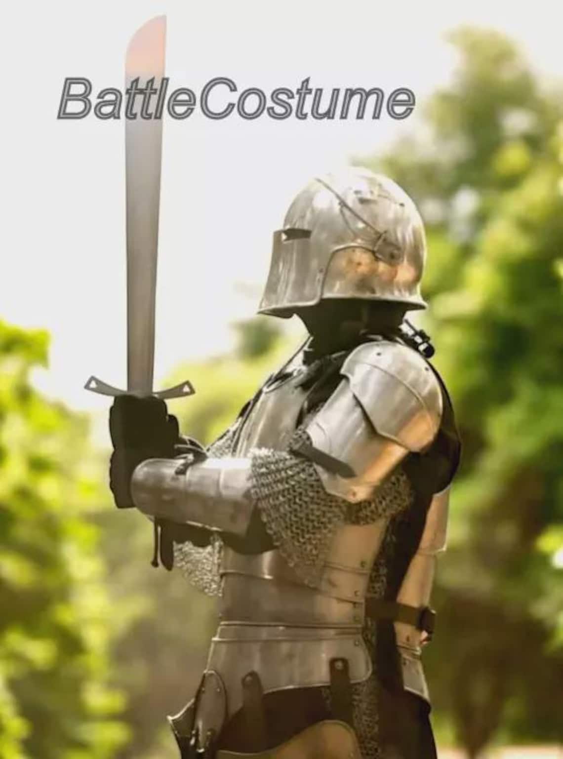 Medieval Knight Full Body Plate Armor –barbute Warrior Steel Armor for ...
