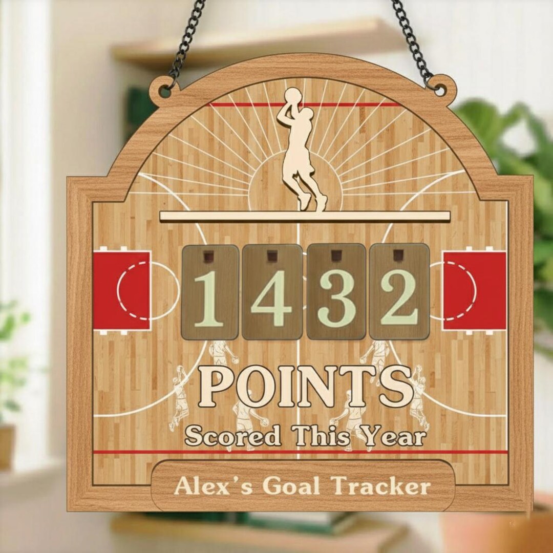 Personalized Points Score Tracker Sign, Soccer Goal Tracker Board ...
