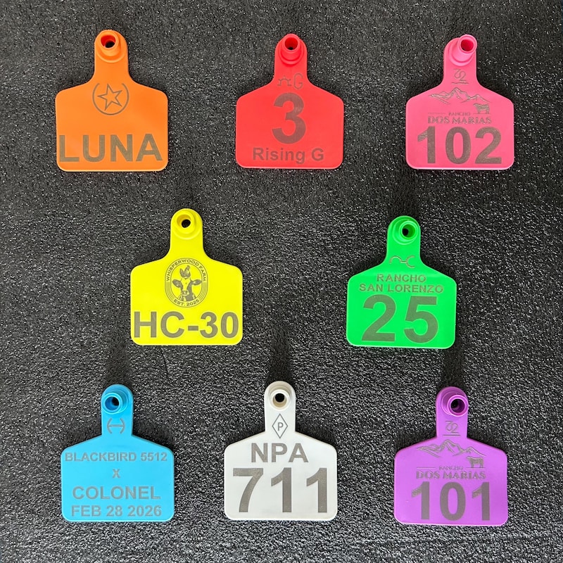 Custom Eartags Cattle - Etsy