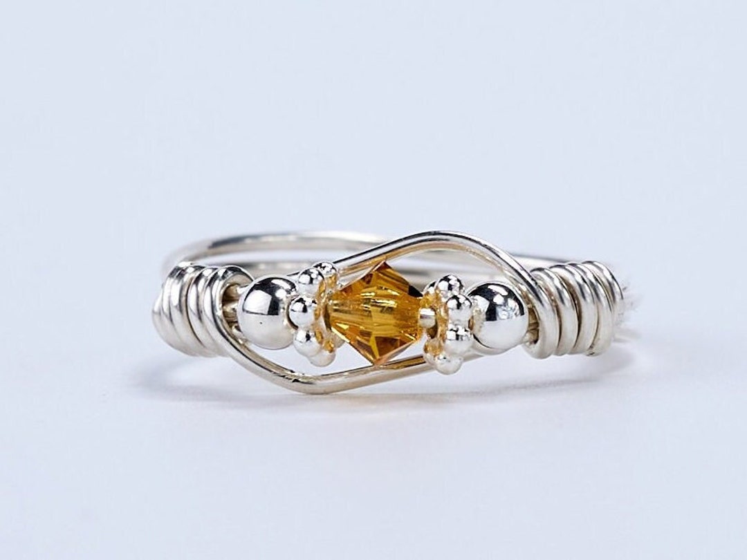 November Birthstone Ring: Handmade Sterling Silver November Birthstone ...