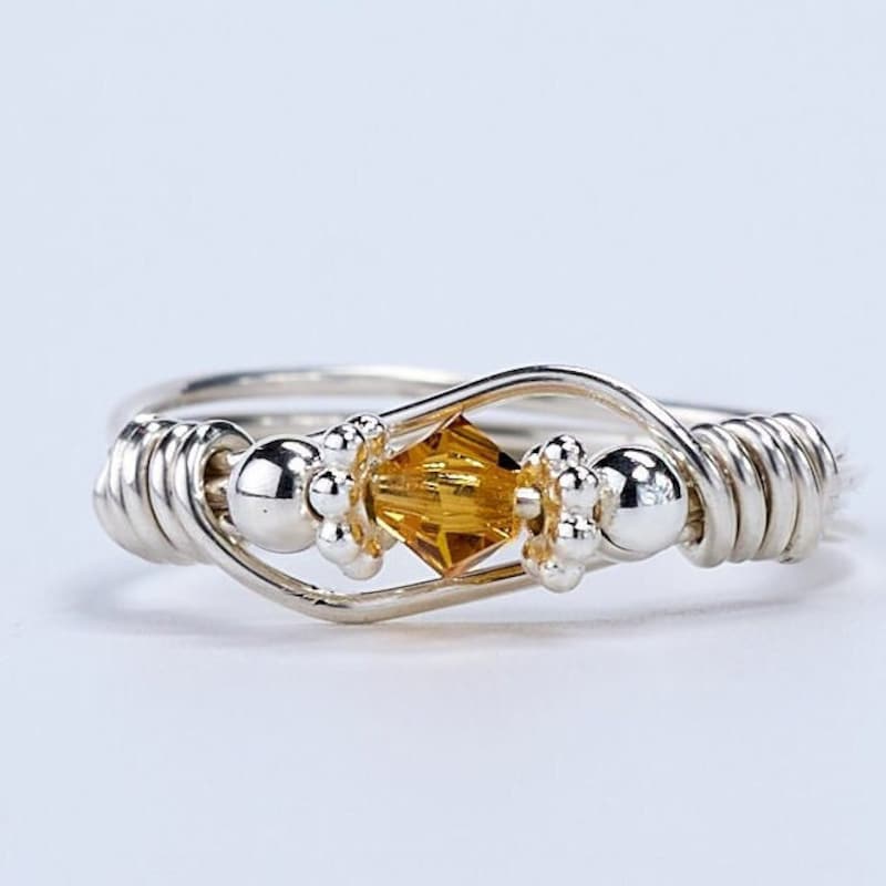 November Birthstone Ring - Etsy