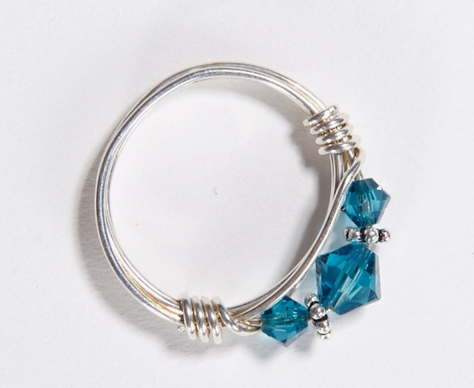 December Birthstone Ring: Handmade Sterling Silver December - Etsy