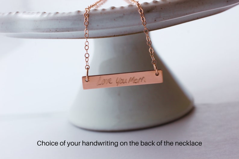 Thin Blue Line Necklace 14k Gold Rose Gold or Sterling Silver - Etsy