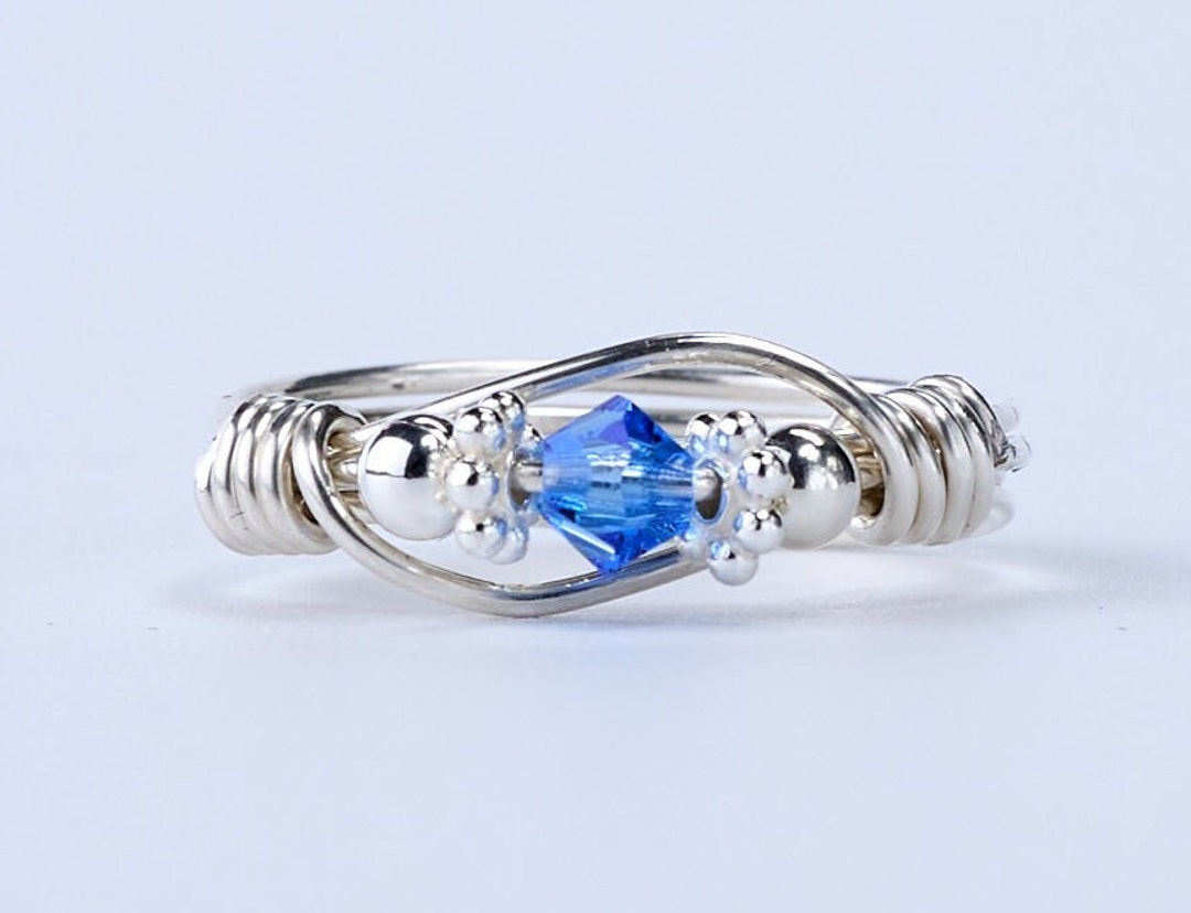 September Birthstone Ring: Handmade Sterling Silver September ...