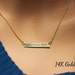 Thin Blue Line Necklace 14k Gold Rose Gold or Sterling Silver - Etsy
