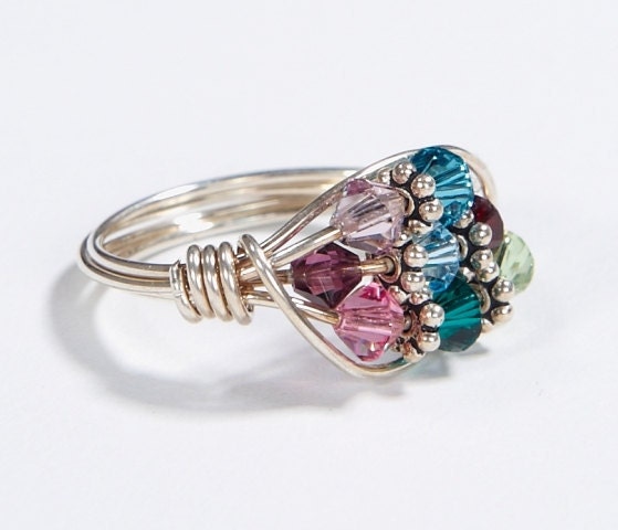 8 Birthstone Grandmother's Family Ring. Personalized - Etsy